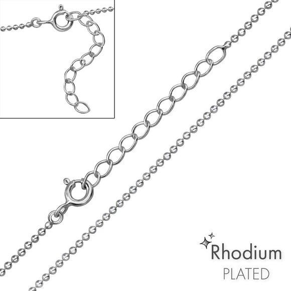 Martin Pere | Jewelry | Rhodium Ball Chain Necklace | Poshmark